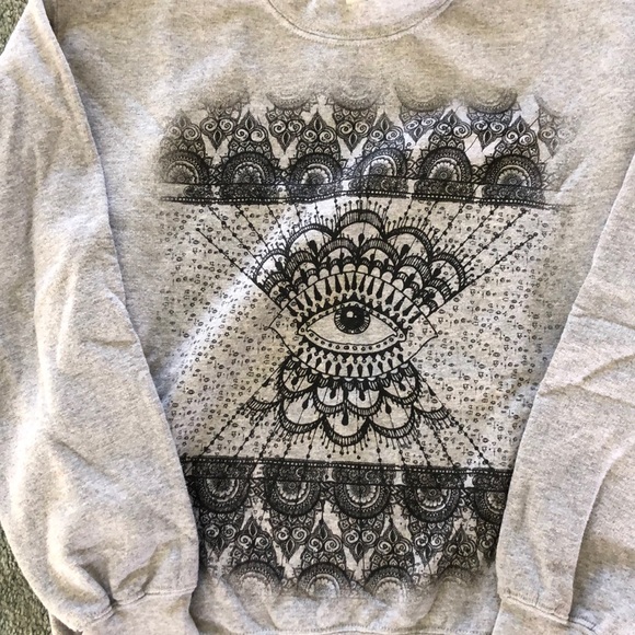 Freeze | Sweaters | Evil Eye Crew Neck | Poshmark